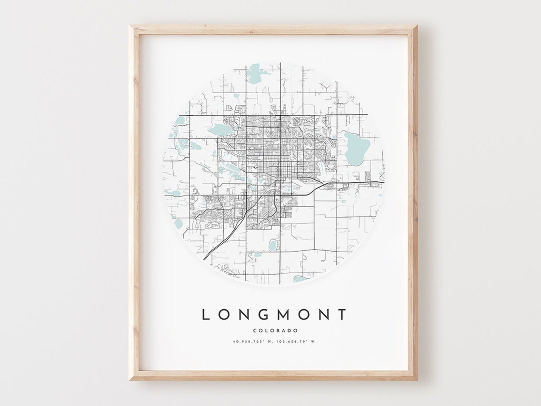 Longmont Colorado Map Print: City Street Art Poster - Etsy