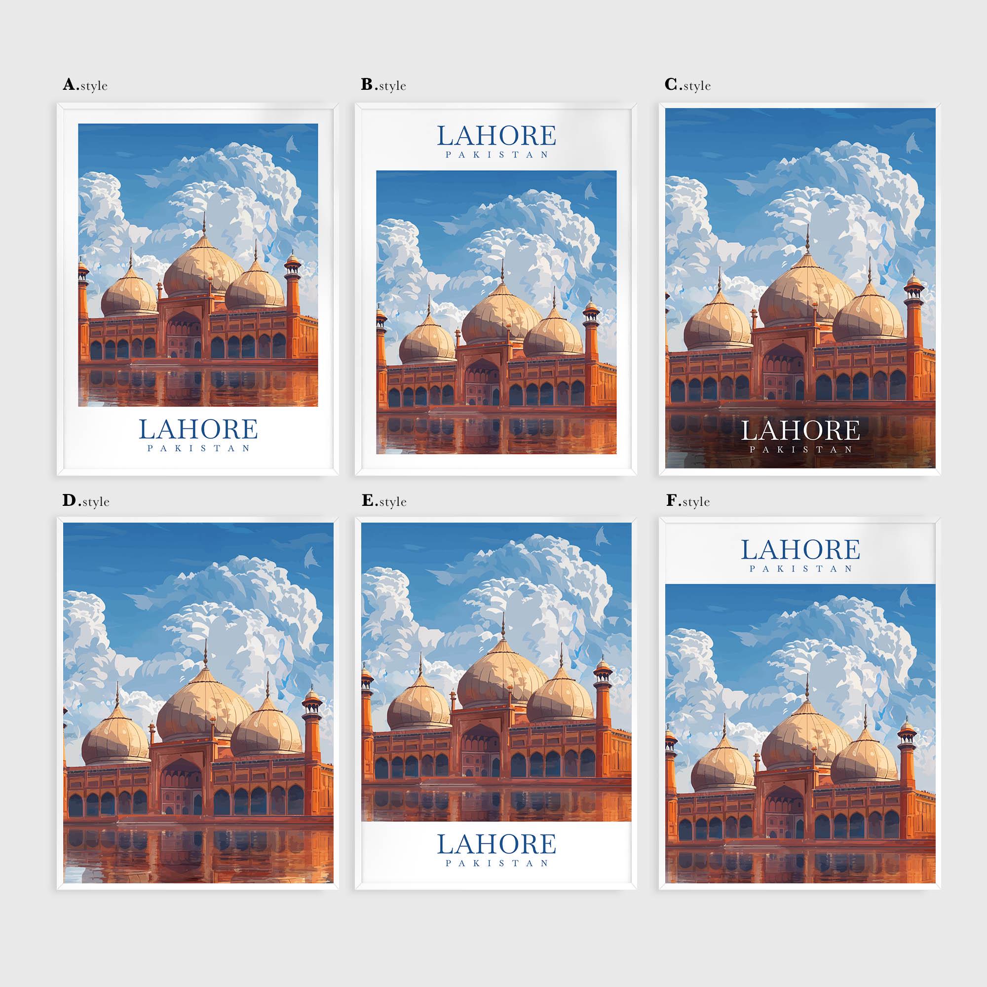 Lahore Pakistan Travel Poster: Asia Wall Art - Etsy