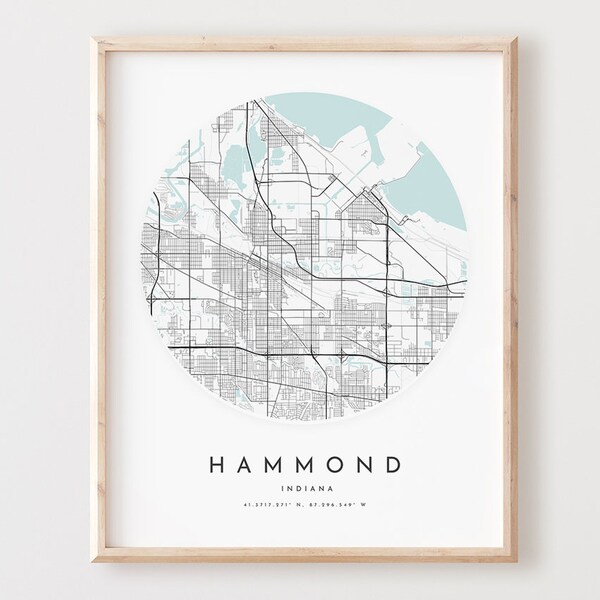 Hammond Map - Etsy