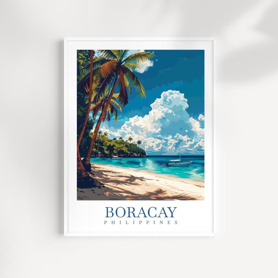 Boracay Beach Print: Philippines Travel Poster, Asia Wall Art - Etsy