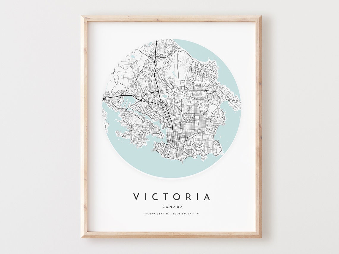 Victoria Map Print Victoria Map Poster City Wall Art - Etsy Australia