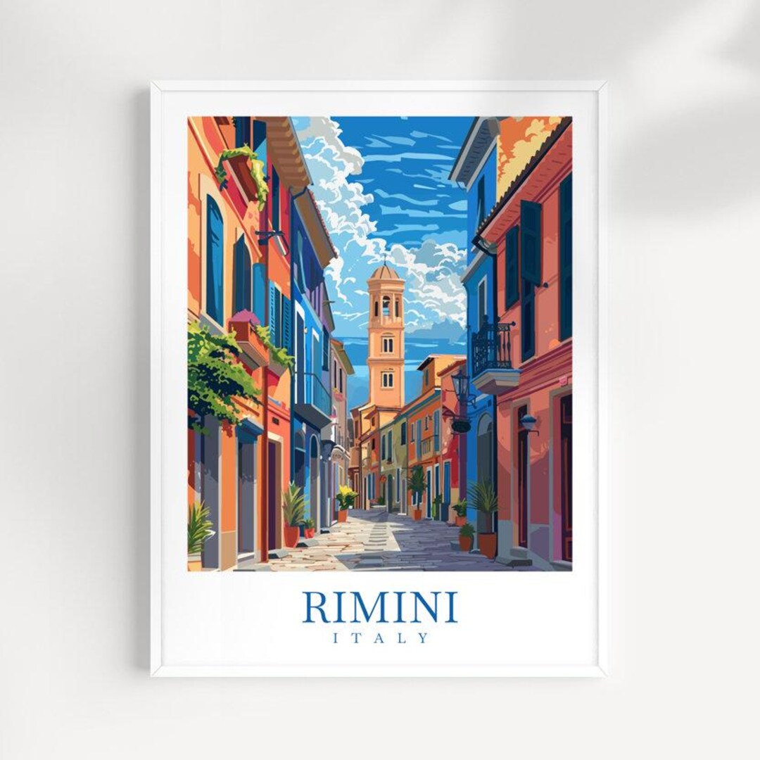 Rimini Travel Print Art Rimini Poster Italy Wall Art Decor Rimini Gift ...