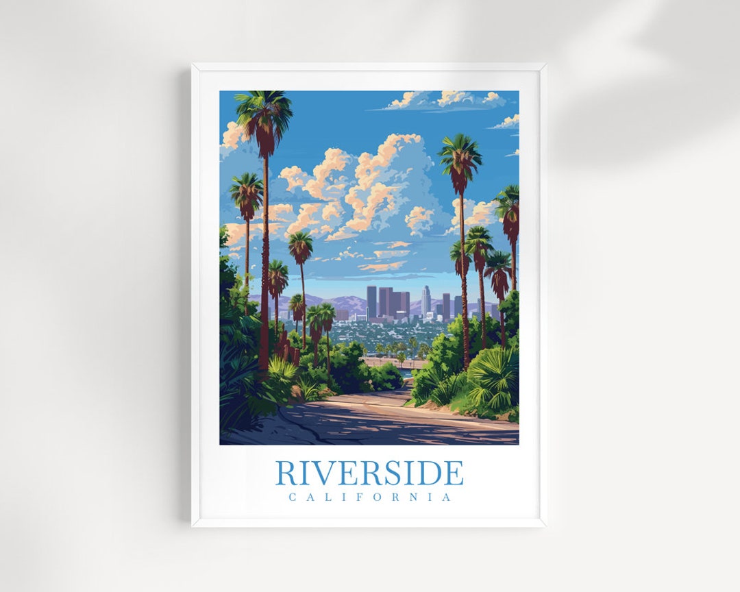 Riverside Travel Print California Poster Riverside Wall Art Riverside ...