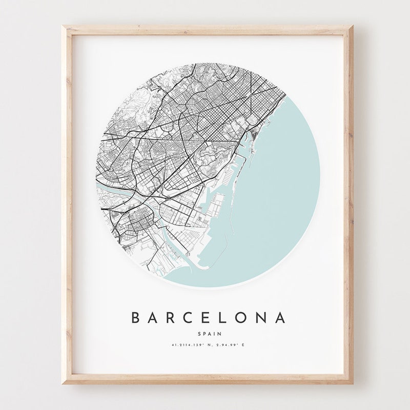Framed Barcelona Art - Etsy