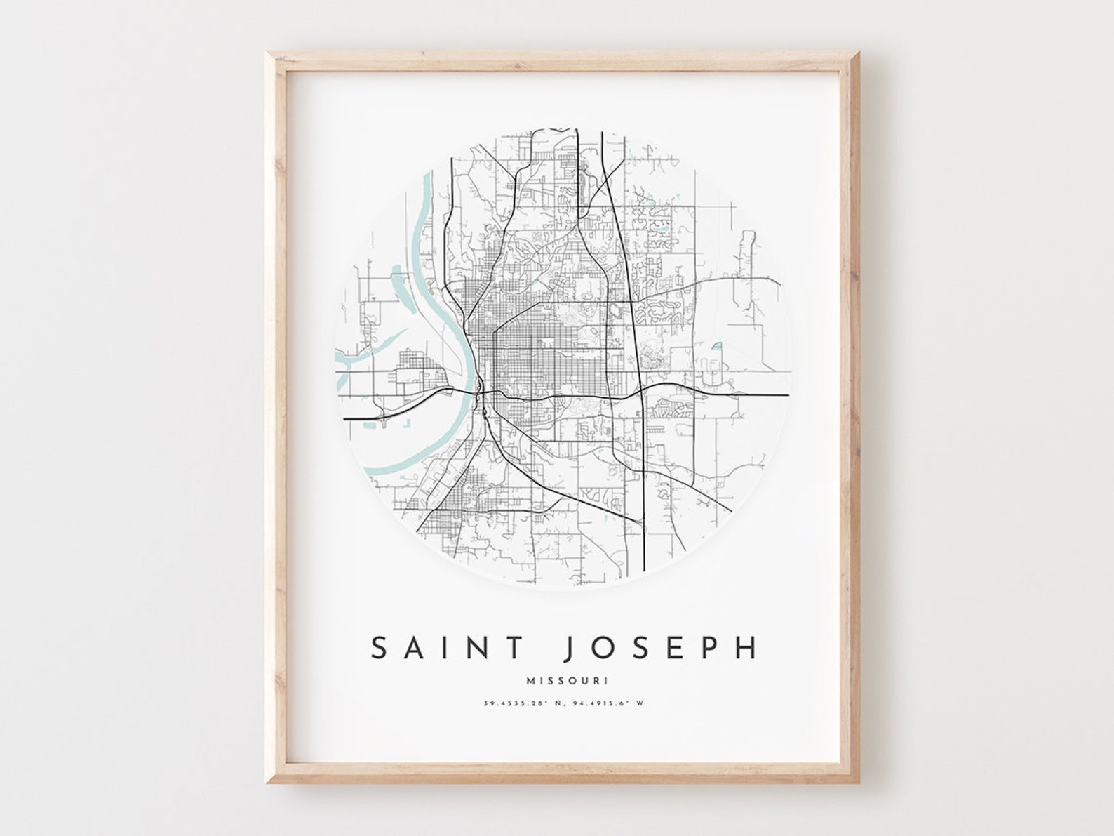 Saint Joseph Map Print Saint Joseph Map Poster City Wall Art | Etsy