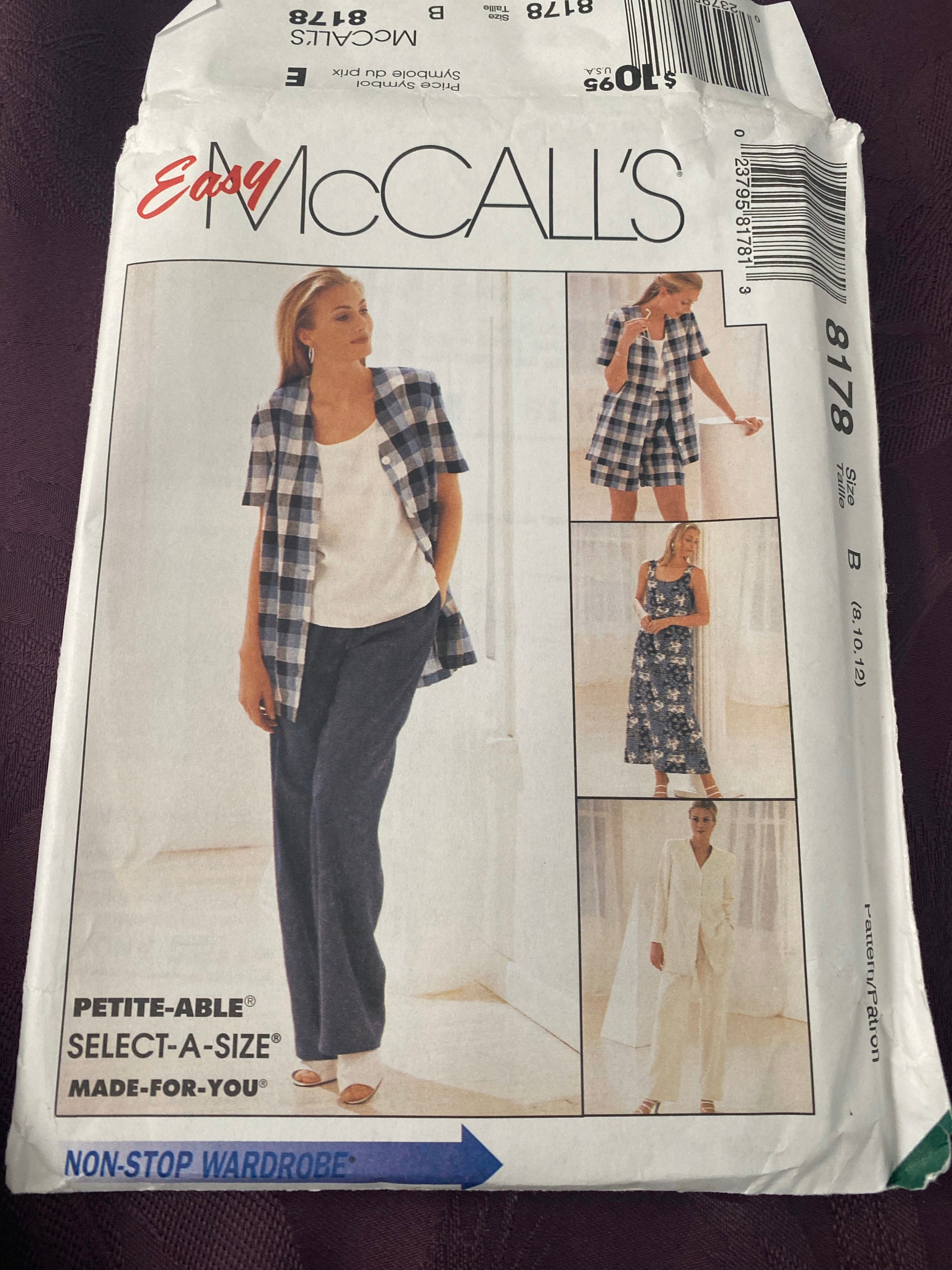 Easy Mccall's 8178 Non-stop Wardrobe Misses' Dress or - Etsy Ireland