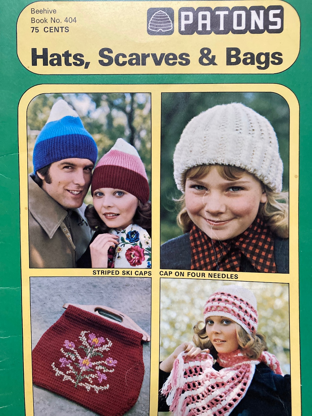 Patons Knitting Pattern Book 404 Hats, Scarves & Bags - Etsy