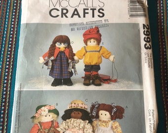 Craft Supplies & Tools 22 Inch Dolls Sewing Pattern Soft Sculptured Boy ...