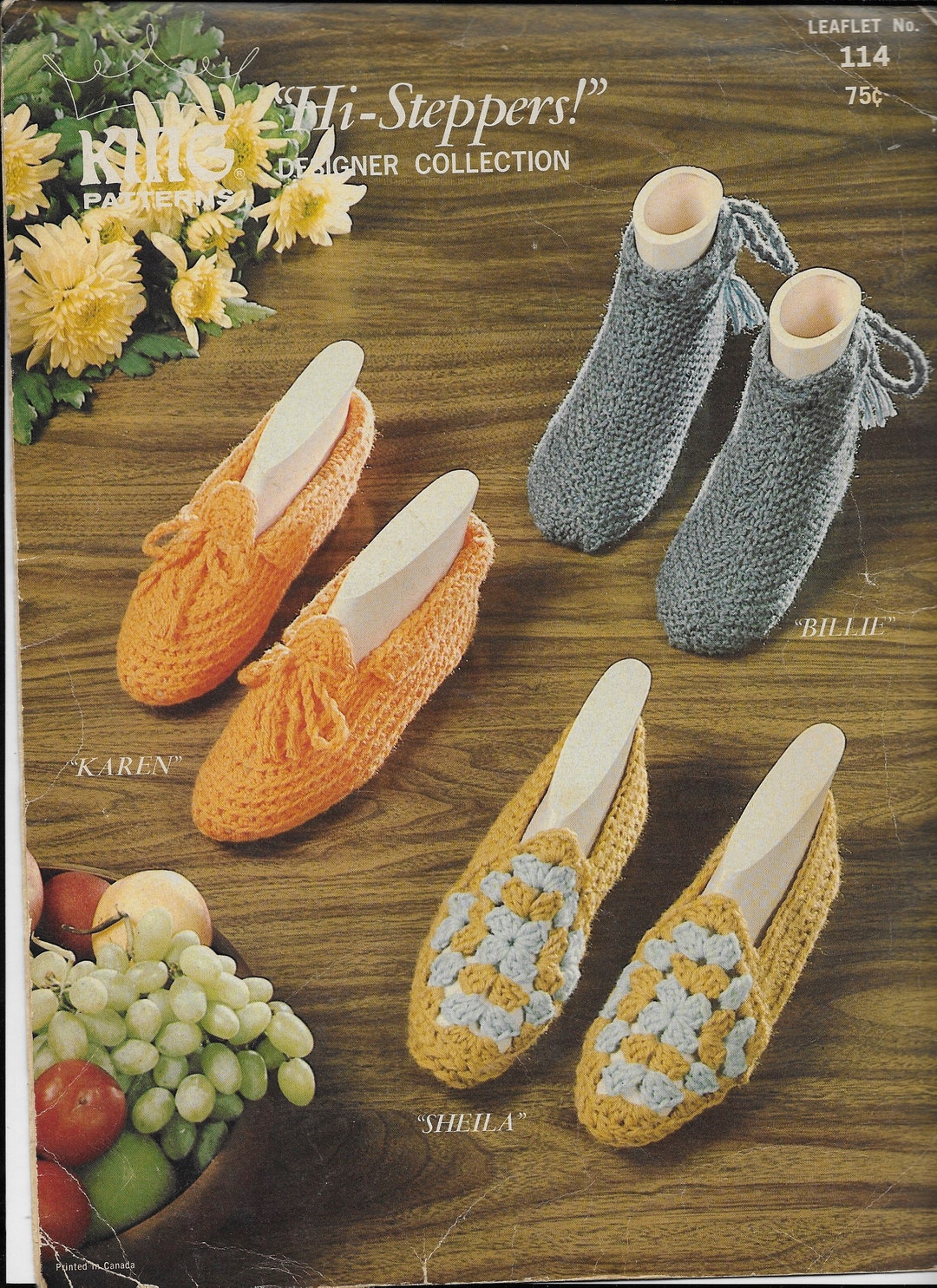 Vintage Slipper Patterns Instant Digital Download PDF Knitting Patterns ...