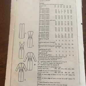 Vogue Vintage Retro 6268 Dress Pattern Size 14 Bust 34 - Etsy