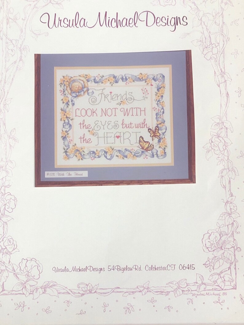 Ursula Michael Designs with the Heart Cross Stitch - Etsy