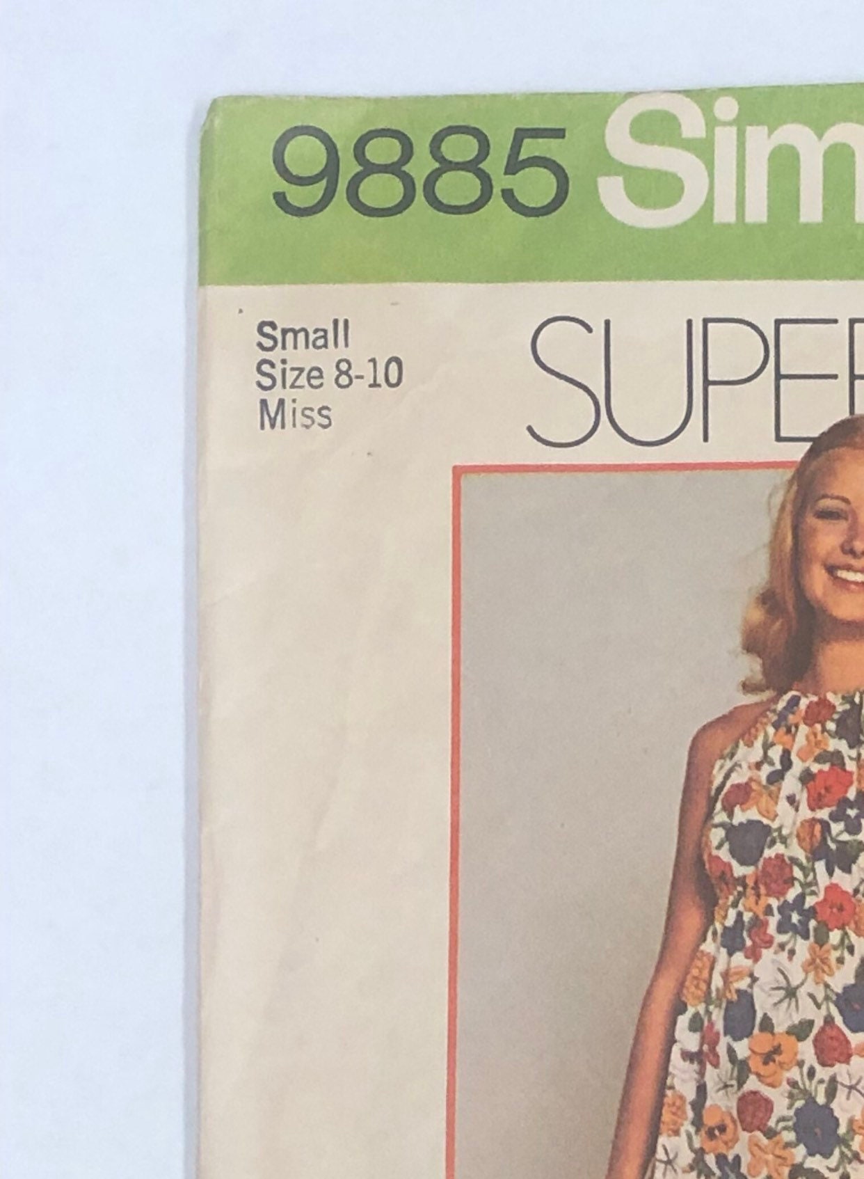 Simplicity 9885 CUT & COMPLETE C.1972 Super Simple Mini Dress - Etsy