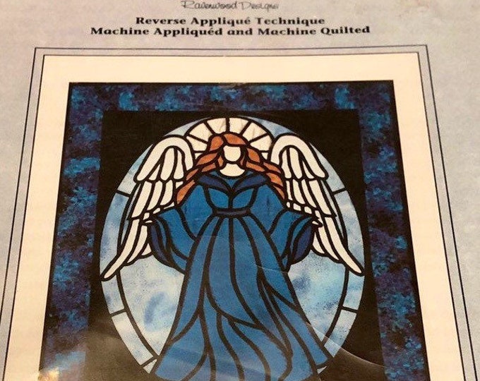 Guardian Angel Stained Glass Pattern Ravenwood Designs Reverse Applique ...