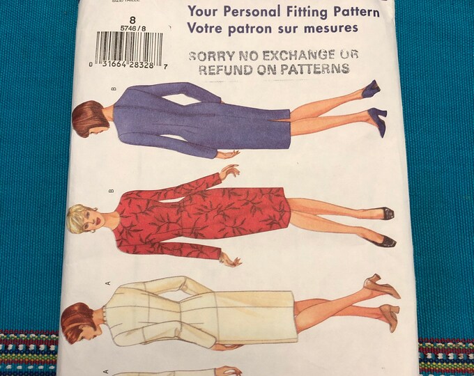Butterick 5746 Misses' Fitting Shell and Dress Sewing Pattern UNCUT ...