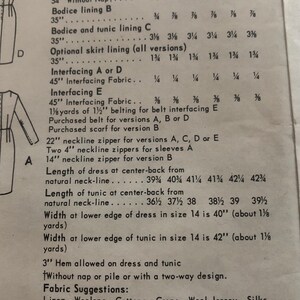 Vogue Vintage Retro 6268 Dress Pattern Size 14 Bust 34 - Etsy