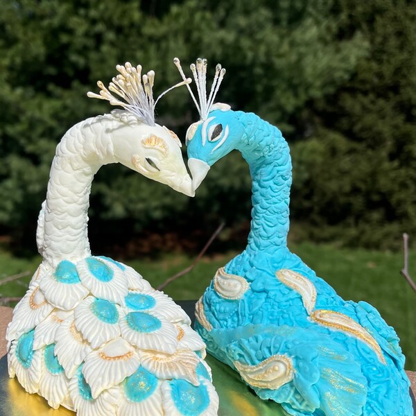 Peacock Cake Topper - Etsy