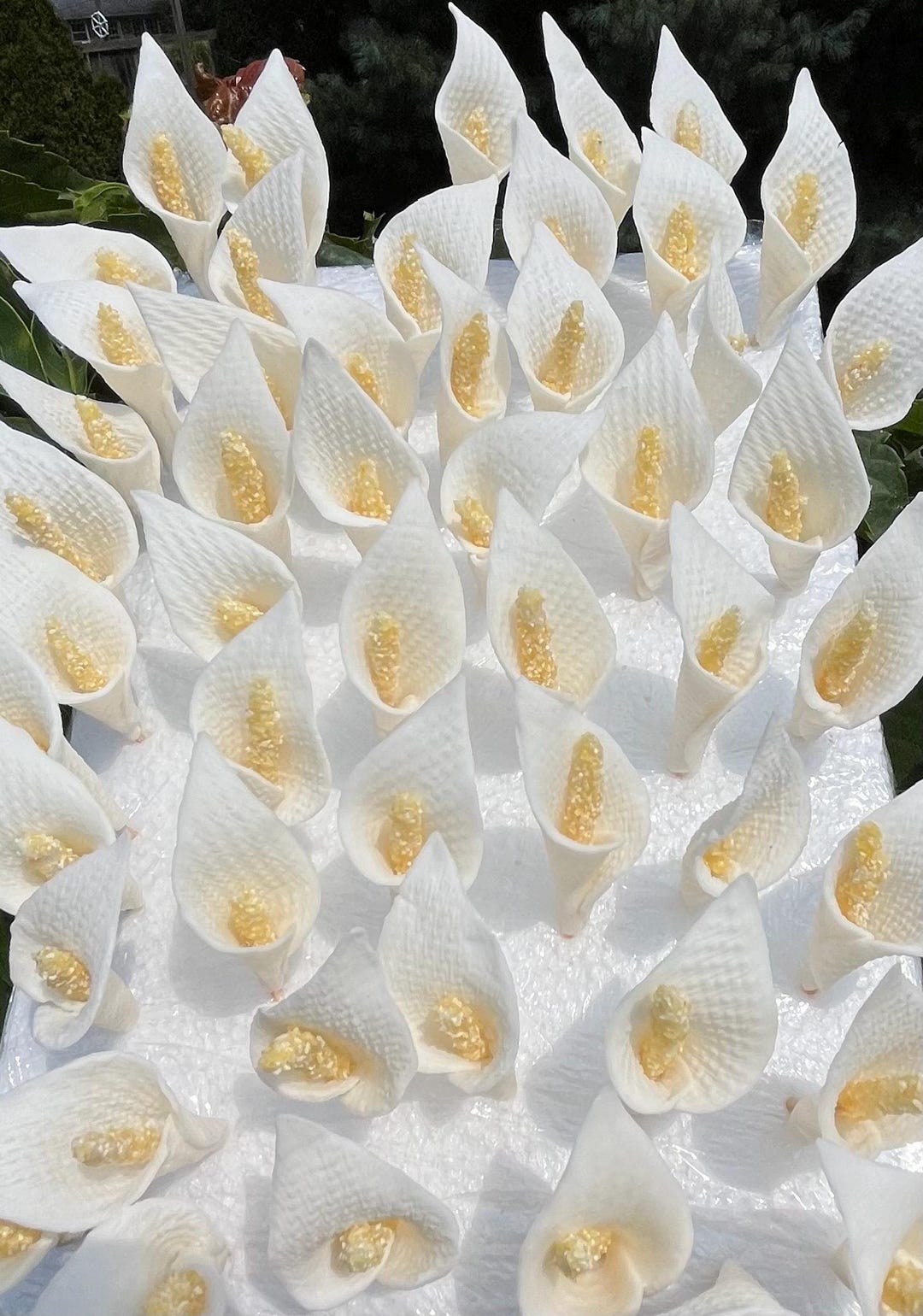 12 Fondant Small CALLA LILIES / Cake Topper / Cake Decoration / Edible ...