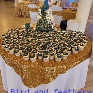12 Fondant Peacock Feather Cupcake Toppers - Etsy