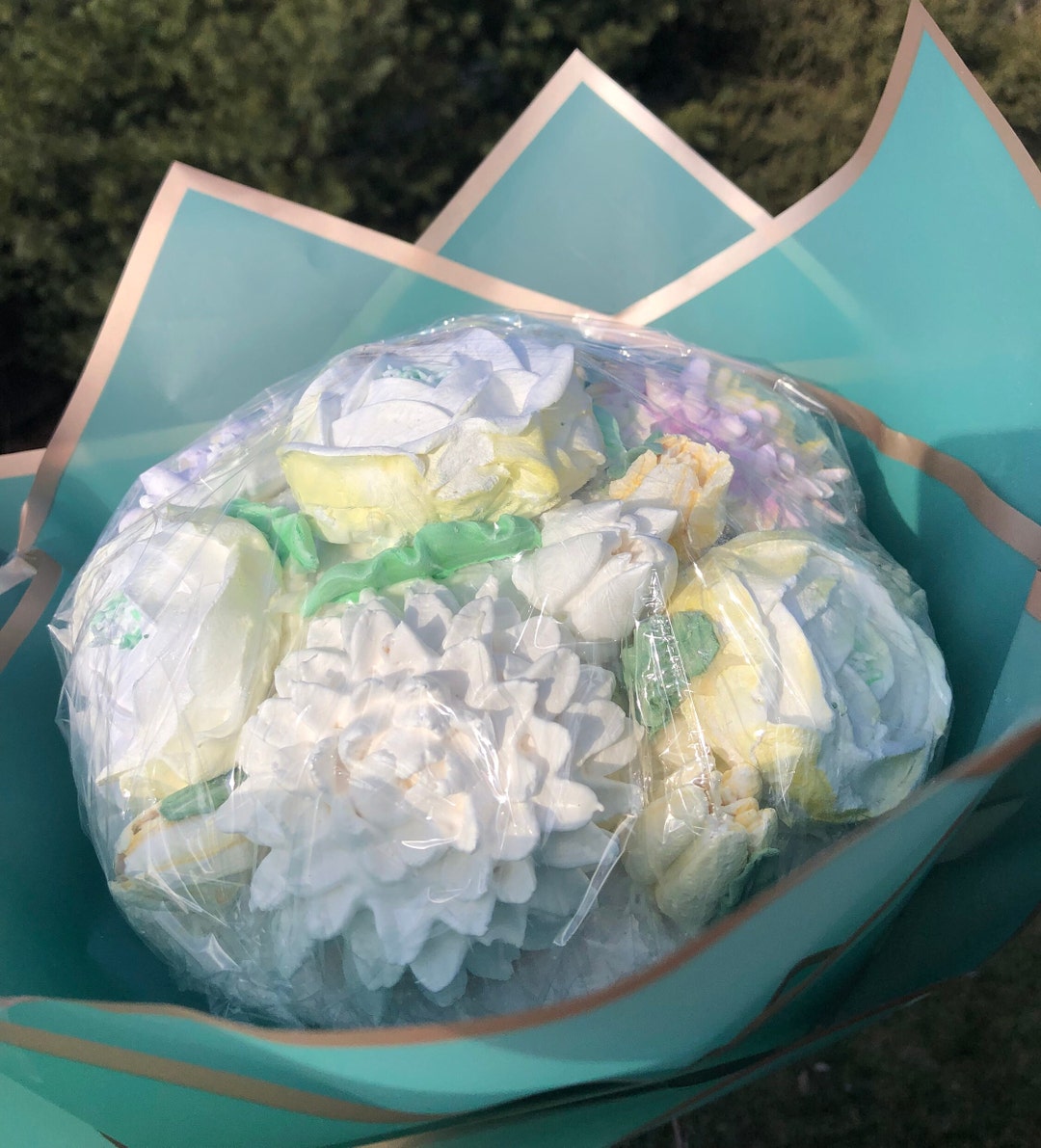 Handmade Bouquet / Handmade Meringue Bouquet / Flower Bouquet / Unique ...
