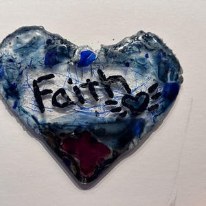 Colorful Fused Glass Heart - Etsy