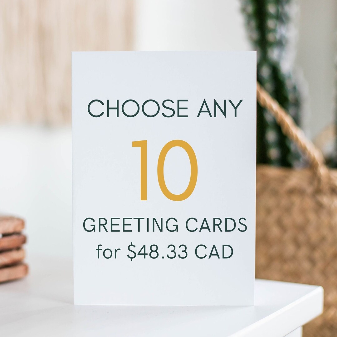 10 Card Stationery Set Choose 10 Greeting Cards Greeting - Etsy Canada