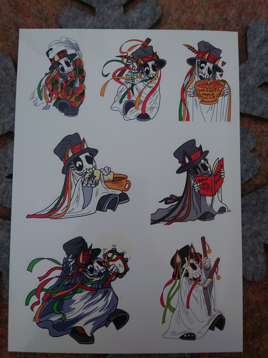 Little Mari Wassailing Sticker Set - Etsy