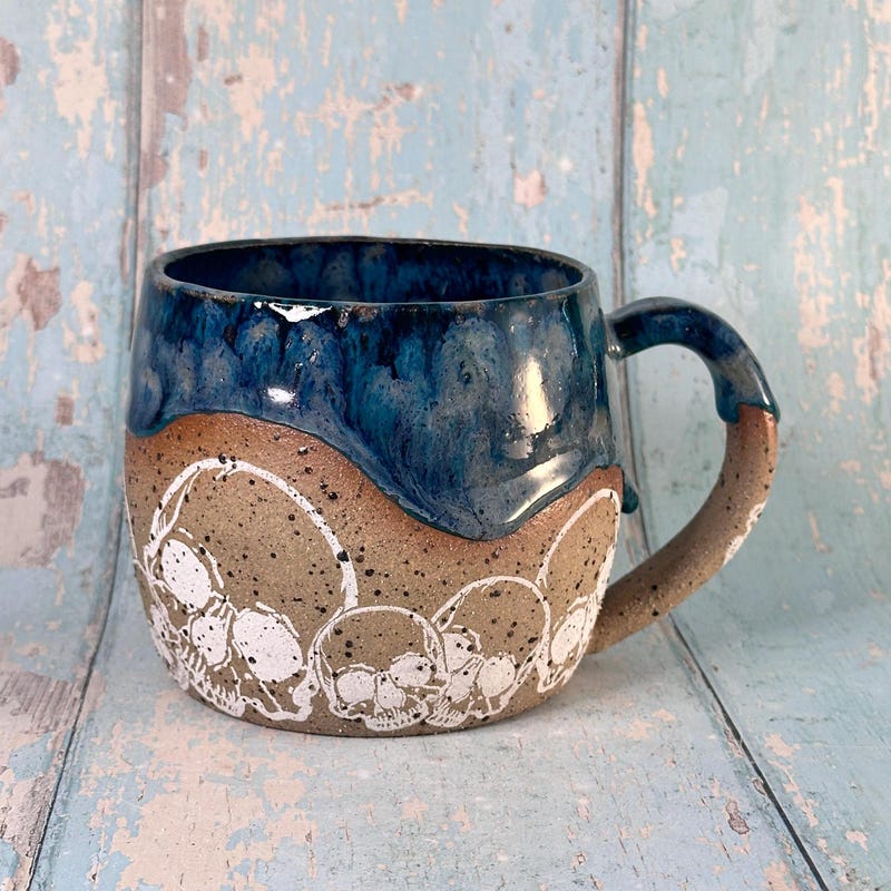Skull Mug - Etsy UK
