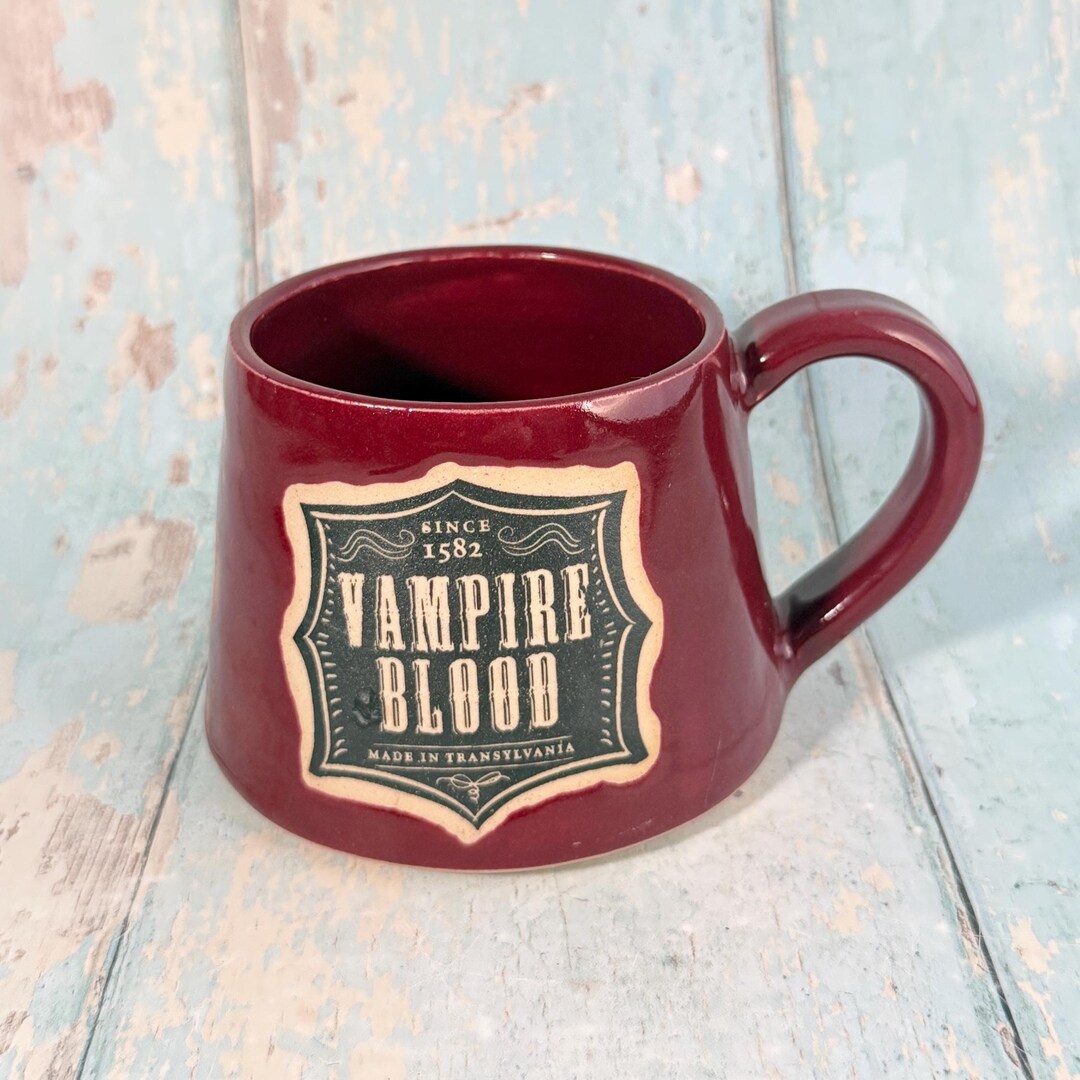Vampire Blood Label Mug Halloween Spooky Season Cup - Etsy