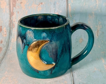 Copper Moon Mug, Large Ceramic Cup - Etsy UK