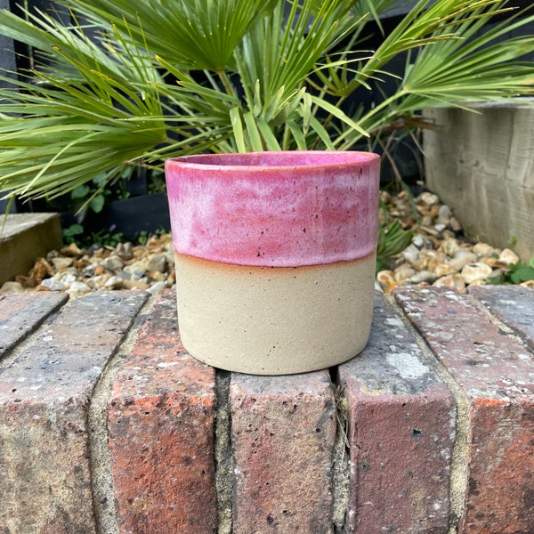 Pink Ceramic Planter - Etsy