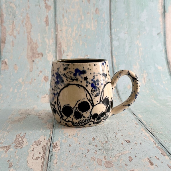 Skull Mug - Etsy UK