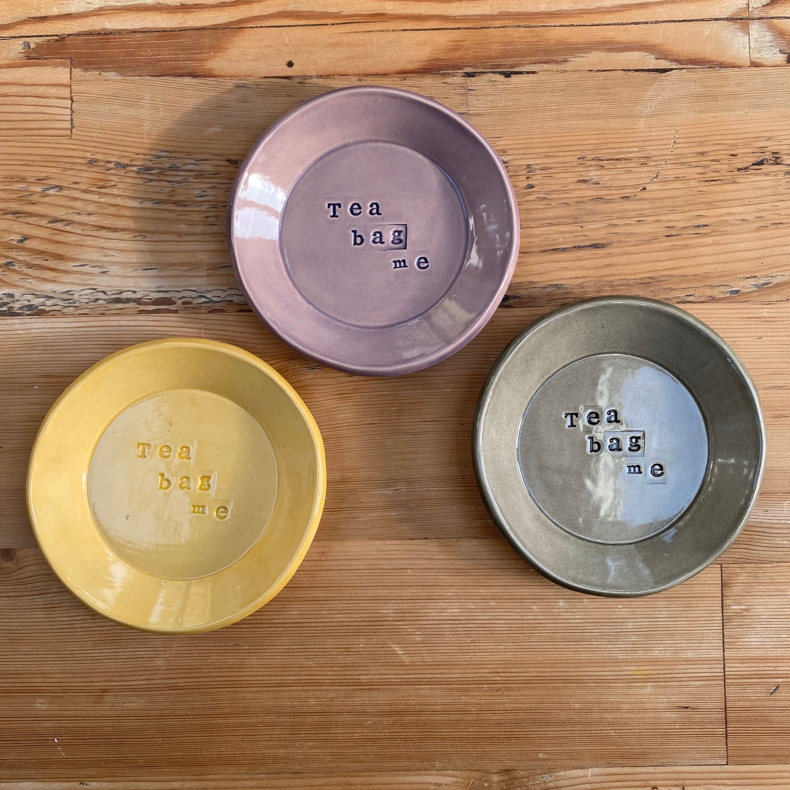 Blue Ceramic Dish Tea Bag Holder | Etsy