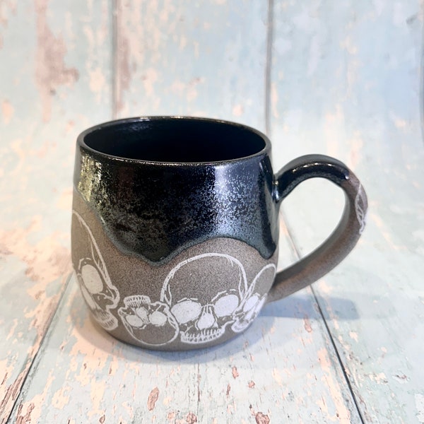 Skull Mug - Etsy UK