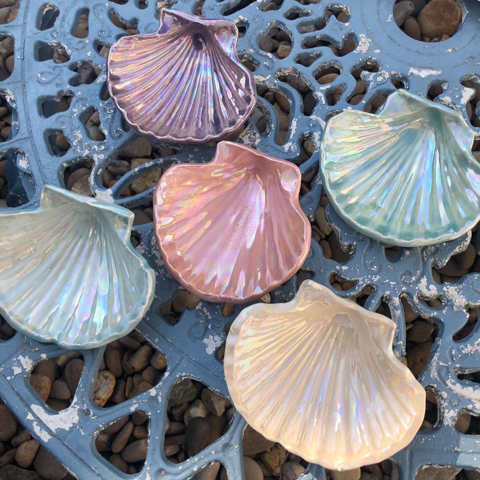 Purple Soap Dish Ceramic Sea Shell - Etsy