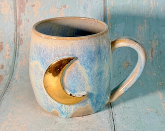 Copper Moon Mug, Large Ceramic Cup - Etsy UK