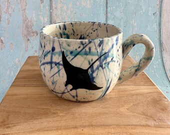 Manta Ray Mug, Large Ceramic Cup - Etsy