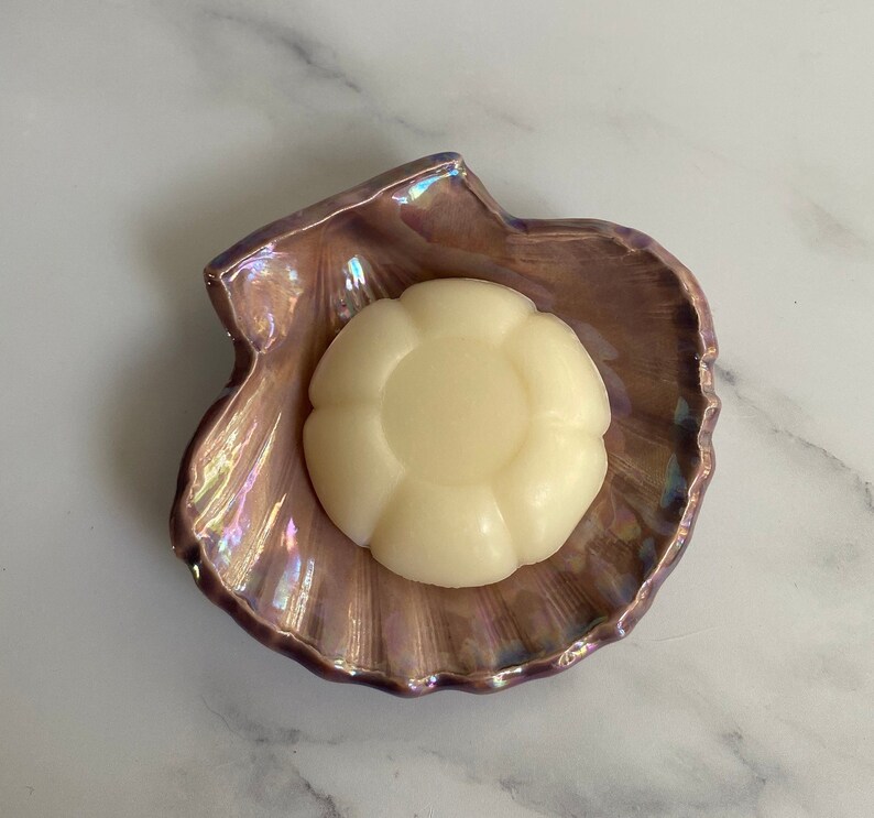 Purple Soap Dish Ceramic Sea Shell | Etsy