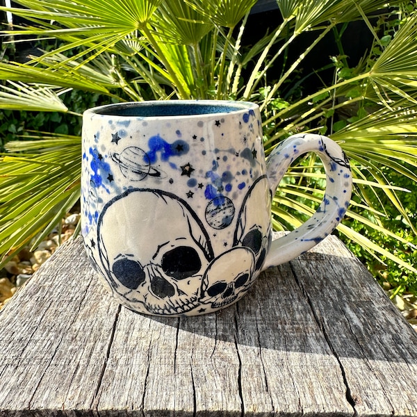 Skull Tea Cup - Etsy