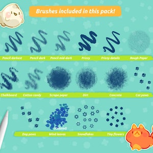 Procreate Brushes VOL.4 | Pencils & Textures - Etsy