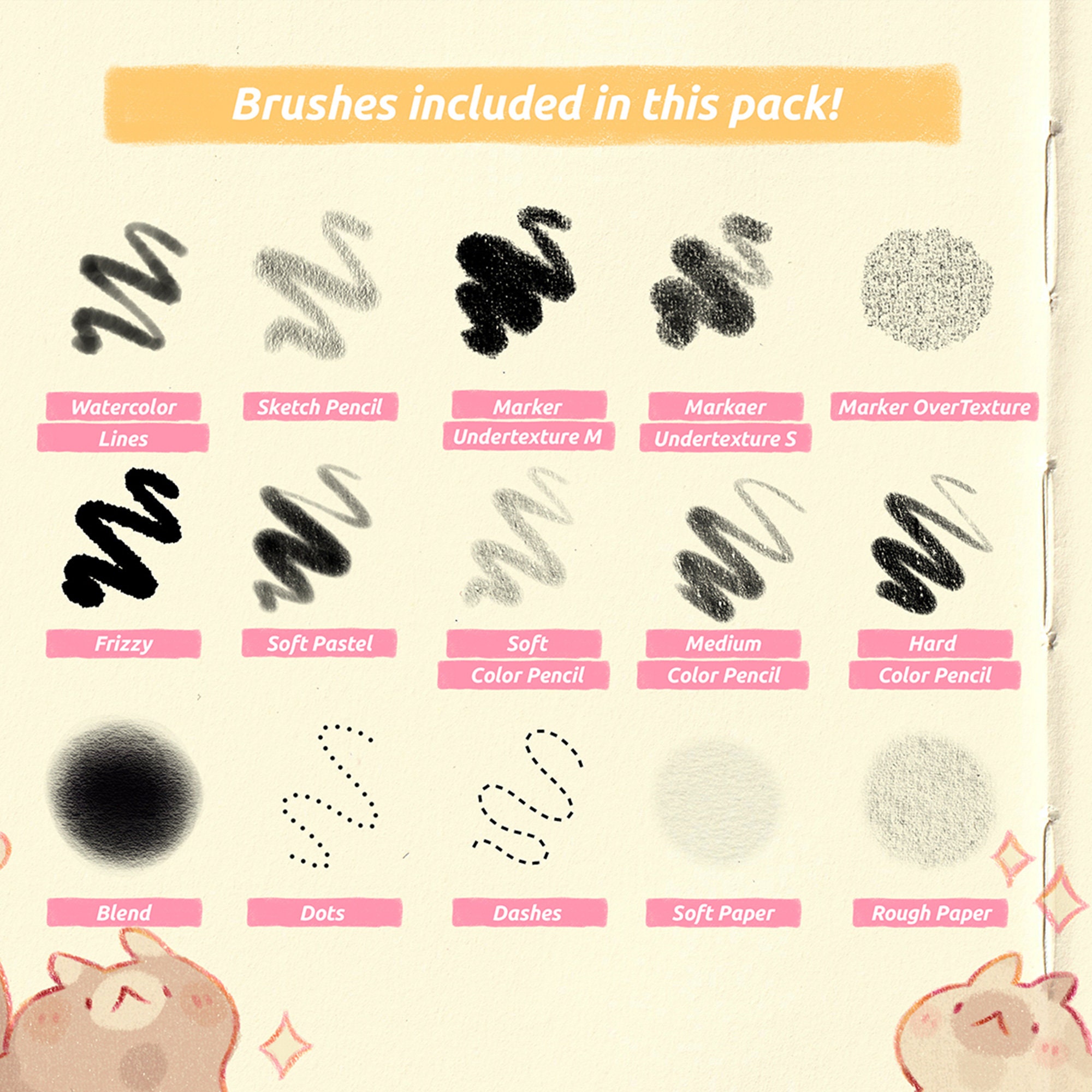 Photoshop and CSP Pack VOL.1 Markers & Pencil Colors - Etsy