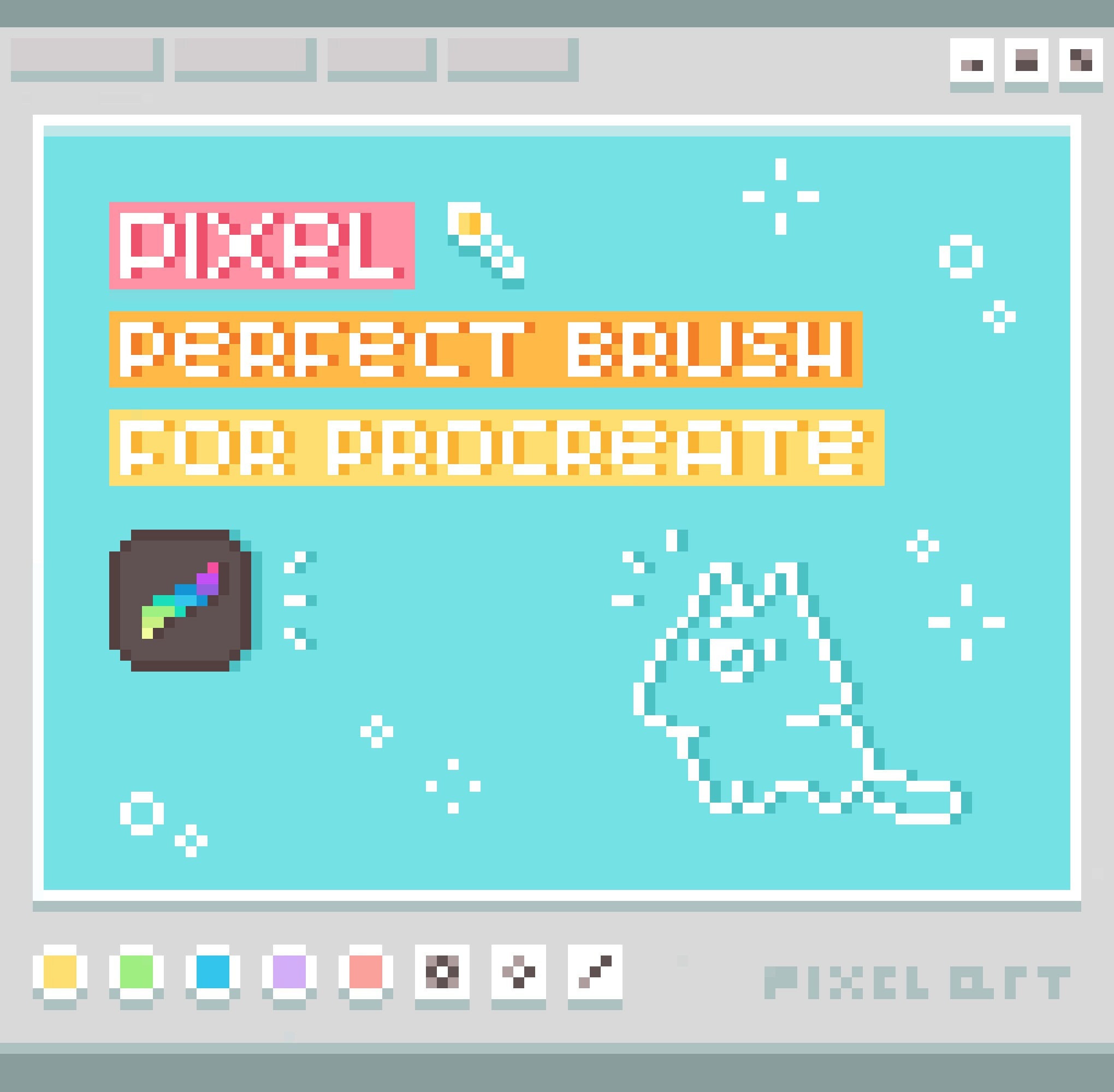 Pixel Brush Procreate Buy Procreate Pixel Brush Toolkit Online Artifex 