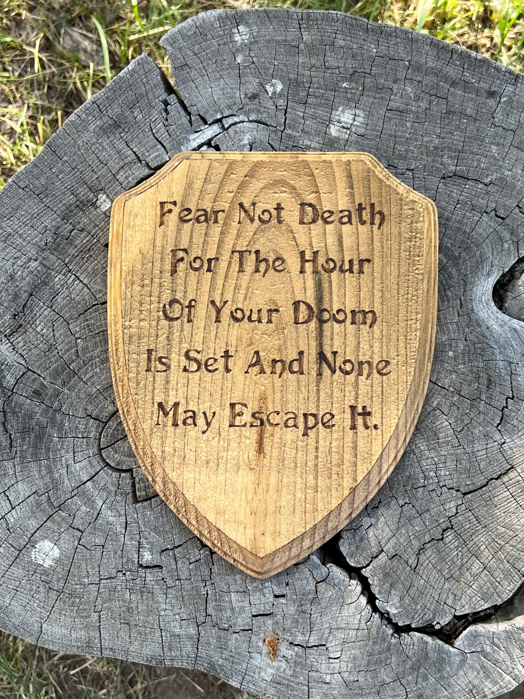 Fear Not Death Plaque - Etsy