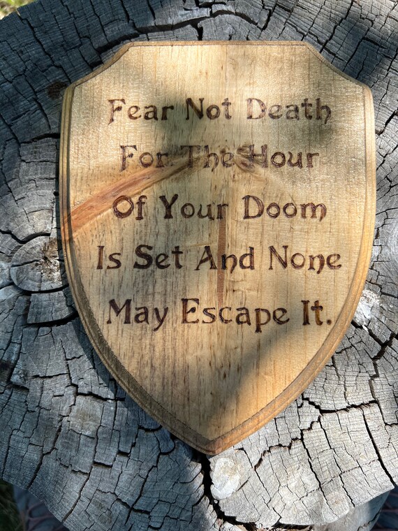 Fear Not Death Plaque - Etsy