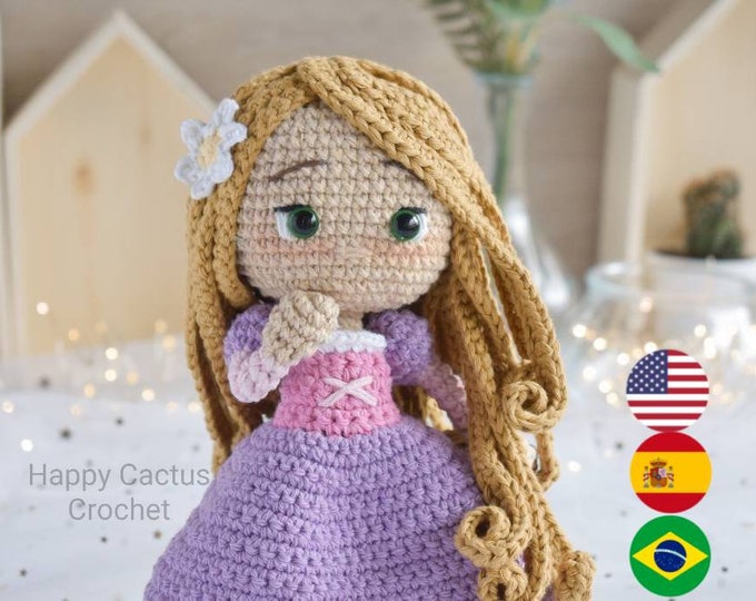 Fairytale Princess Crochet Pattern Amigurumi Pattern Doll Toy English ...
