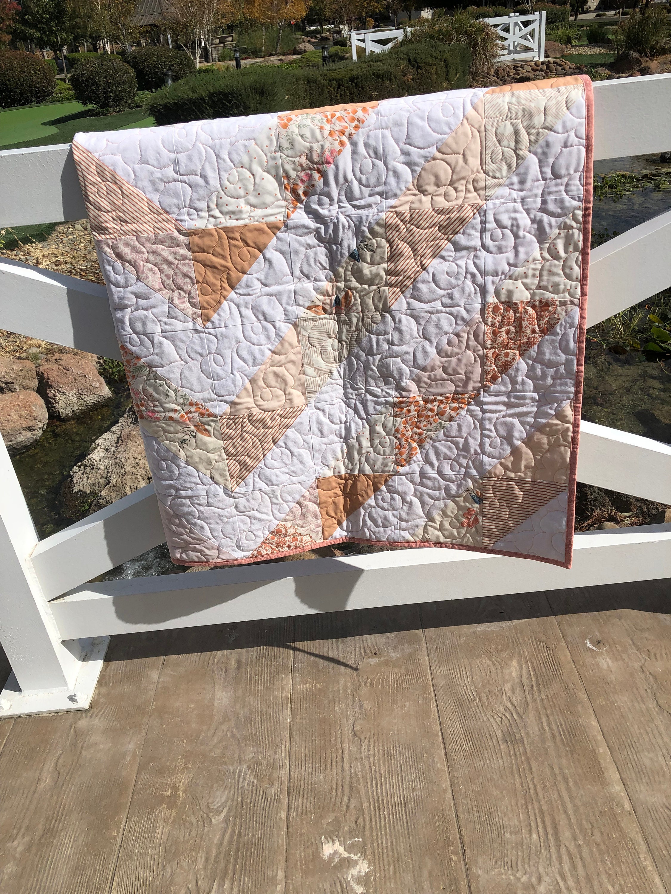 Handmade Patchwork Quilt Art Gallery Fabric Throw Quilt - Etsy