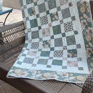 Handmade Patchwork Quilt | Kensington Park Fabric Line | - Etsy