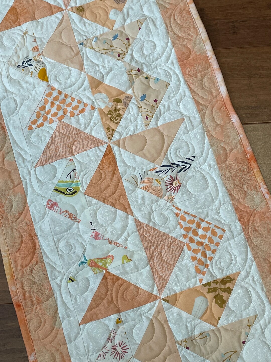 Summertime Patchwork Table Runner | Quilted Table Runner | Handmade Table Runner - Etsy