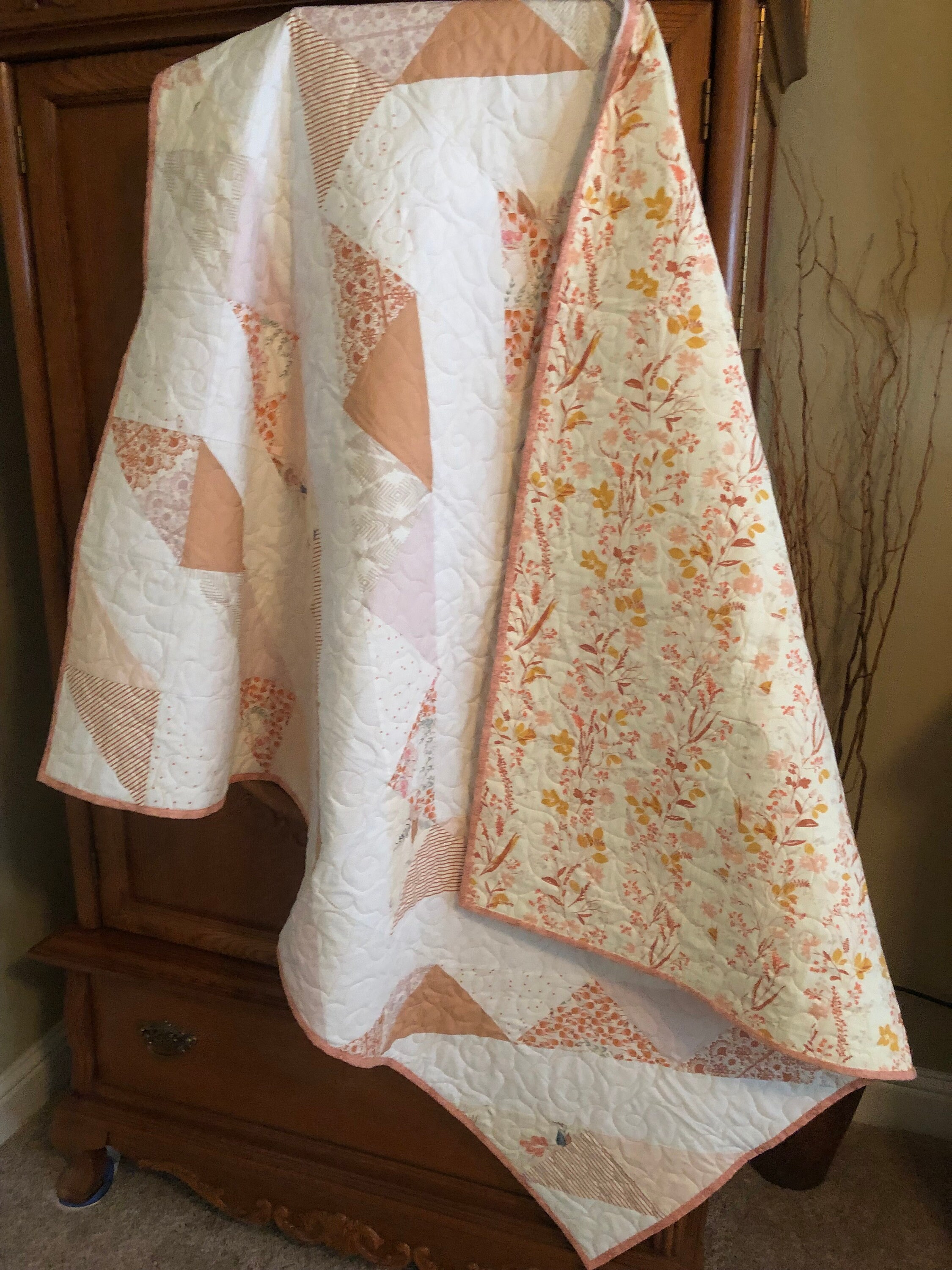 Handmade Patchwork Quilt Art Gallery Fabric Throw Quilt - Etsy