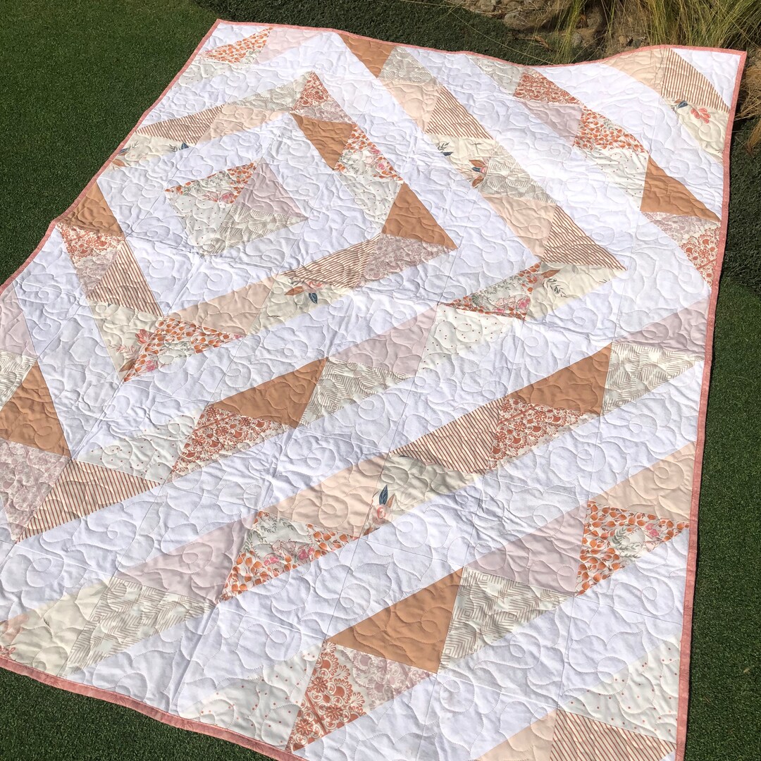 Handmade, Patchwork Quilt | Art Gallery Fabric Throw Quilt - Etsy