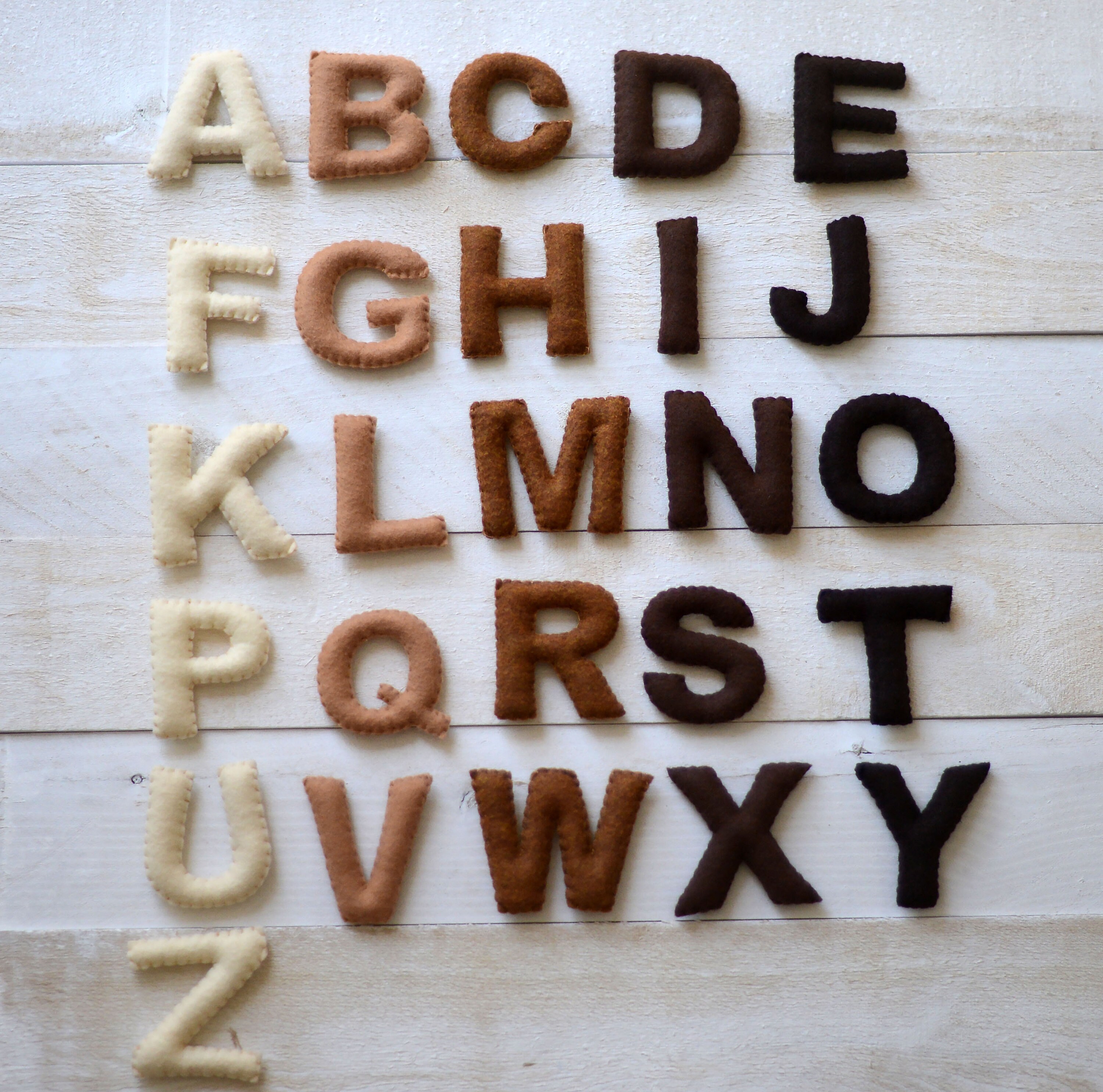 Felt Alphabet - Etsy